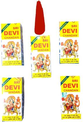 Matangee Devi Chandan Scented Tilak with Beautiful Fragrance (Pack of 5 ...
