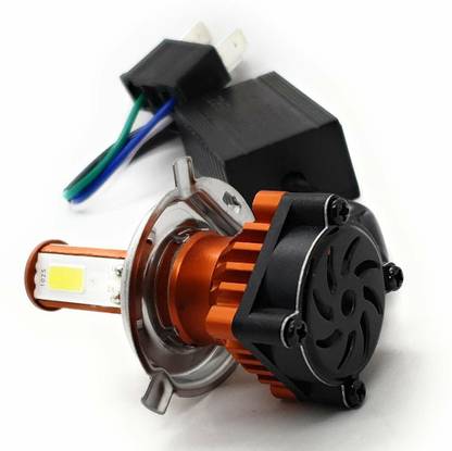 AutoTech CYT H4 led orange imported Bulb Headlight for bikes,scooty T Headlight Car, Motorbike ...