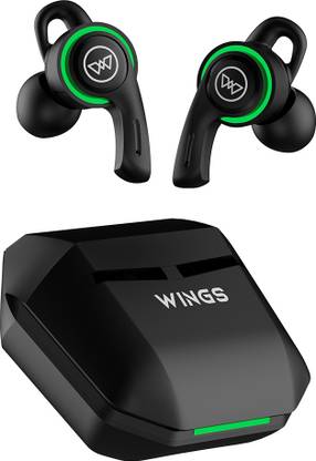 Wings Phantom 200 Earbuds, LED, Game mode 40ms Low Latency, DNS Mic ...