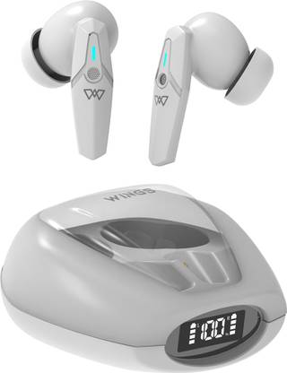 Wings Phantom 410 Wireless Earbuds with Digital Battery Indicator & 70 ...