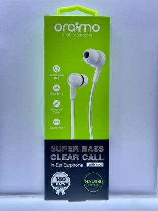 ORAIMO OEP-E26 Super Bass Clear Call earphone with mic Wired Headset ...
