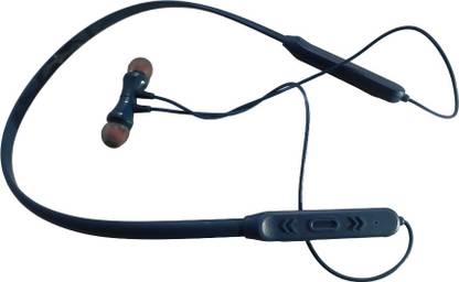 EX5 Premium Jade Blue Wireless Bass Boosted Neckband(Black, In Ear ...