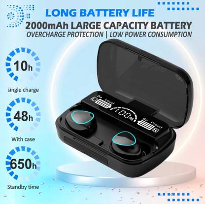 TECHMODE M10 PRO WIRELESS TWS EXTRA BASS EDITION Bluetooth Headset ...