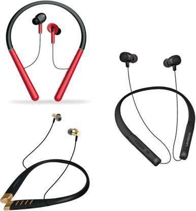 LEVELPLUS Ultra & Bullet & Powerful Neckband Bluetooth Combo (Red ...