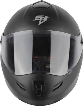 Steelbird SBH-2 ROX PLUS FULL FACE BLACK SIZE 600 MM Motorbike Helmet ...