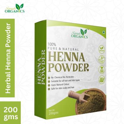 Namah Organics Natural Henna Powder For Hair Colour and Growth (200 g ...