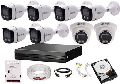 ADS VISION 5MP DVR 3MP 6B/2D COLOR VU NIGHT VISION Camera COMBO Set ...