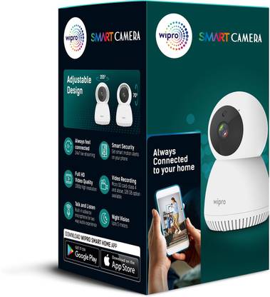 Wipro Smart Security Camera 1080P With HD Picture, Night Vision,2 Way ...