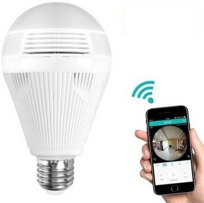 OSHSIZ Hidden Mini Panoramic 1080P Spy Camera Light Bulb Home secret ...