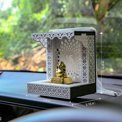 Rhydon wooden car temple | Showpiece for Car Dashboard |God Temple ...