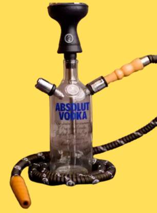 Smoke station Premium Absolute Vodka 800 Gram Iron Hookah Shisha Pot 10 ...