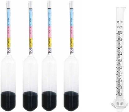 Nicolette Set of Lactometer & Jar for Milk Testing (4L1J) Hydrometer ...