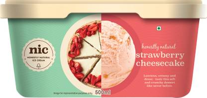 Nic Strawberry Cheesecake Ice Cream Price in India - Buy Nic Strawberry ...