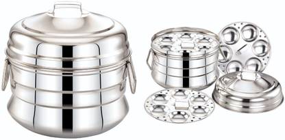 DIAMOND Idly Panai/Maker with 3 Idly Plates 18 Idlies Induction ...