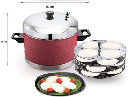 Flipkart SmartBuy Stainless Steel Idli Cooker, Idly Maker Set with 4 ...