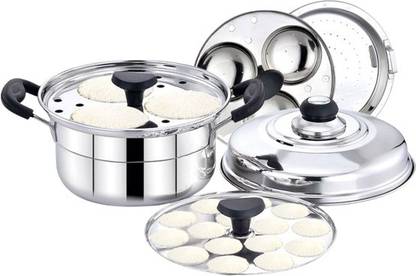 DIAMOND Stainless Steel Multi Steamer Pot (2 Idli Plates/6 Idlis, 1 ...