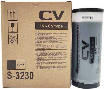 FTC CV Ink for RISOO 3230/3130/3030 Duplicator PACK OF 2 Black Ink ...