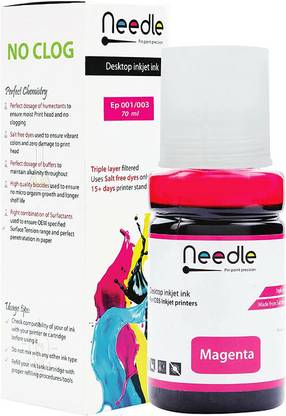 Needle Needle 1X100ml Magenta Ep 001/003 Inkjet Ink Tank Refill ...