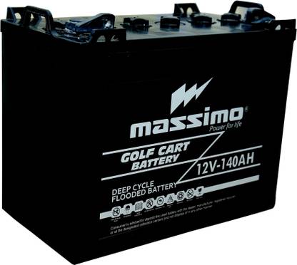 Massimo MSC-GOLFCART-12V-140AH Flooded Multi Cell Inverter Battery ...