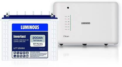 LUMINOUS iCon 1600 Pure Sine Wave Inverter with ILTT 25060 Tubular ...