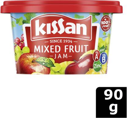 Kissan Jam Mix Fruit Tub 90 g Price in India - Buy Kissan Jam Mix Fruit ...