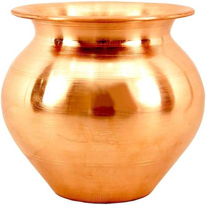 Flipkart.com | DOKCHAN Pure Copper Small Kalash Lota for Temple and ...