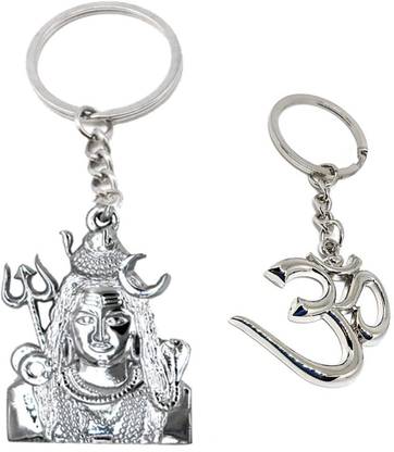 ShopTop Lord Shiva (Bholenath) Decorative Metal and Om metal keyring ...