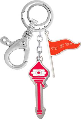 KYP Fashion Lord Bajaranbali Hanuman Gada Jai Shree Ram Flag Pendant ...