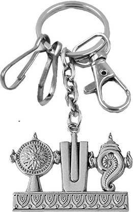 AFH Lord Tirupati Balaji Shanku Chakra Namam Silver Labster Charm ...