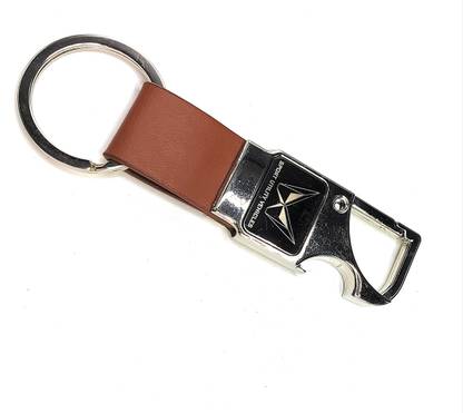 Jdp Novelty Metal Leather Opner Keychain for Mahindra Cars New Logo ...