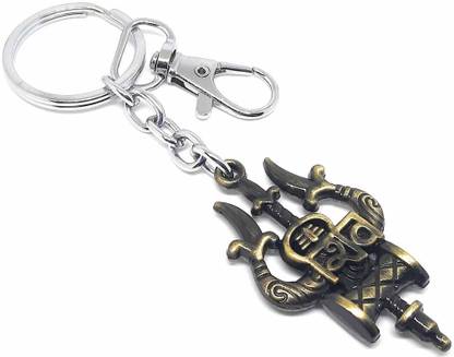 Aura Mahadev Mahakaal Shiva Trishul Keychain For Bike Car Women Men Boy ...