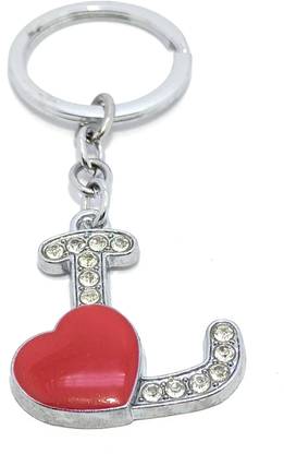Key Era Alphabet Red Heart Letter T Key Chain Price in India - Buy Key ...