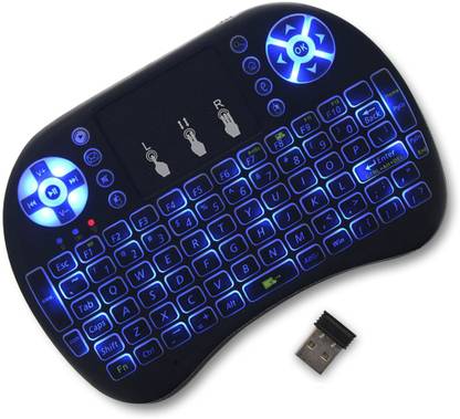 ANY KART Ergonomically Handheld Design Wireless Mini Keyboard Touch pad ...