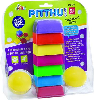 DDTOYS Lagori Pitthu Game Set for Kids | Lagori / Seven Stones / Pitthu ...