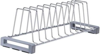Plantex Stainless Steel Dish Rack/Plate Stand/Thali Stand for Modular ...