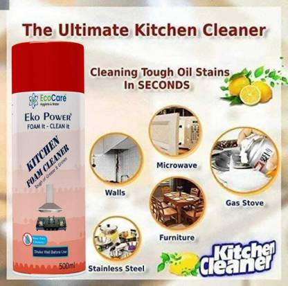 Eko Power Kitchen Bubble Foam Cleaner For Heavy Duty Cleaning for ...
