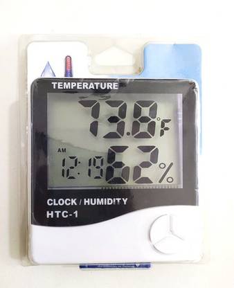 NORTONKIT NKIT-HTC-1 Temperature Humidity Time Display Meter with Alarm ...