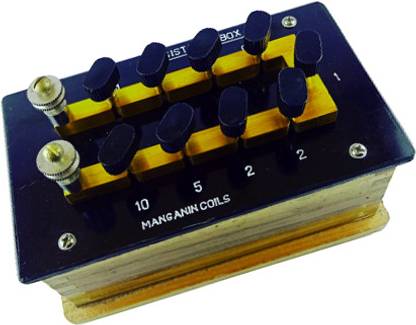 COMETEK Resistance Box - Plug Type - 0.1 to 10 Ohms - Total Ohms 21 Lab ...