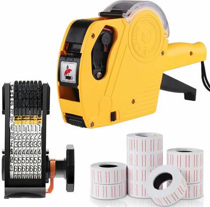 dinojames Price Labeller Printing Rate Printer Label Gun 8 Digits with ...