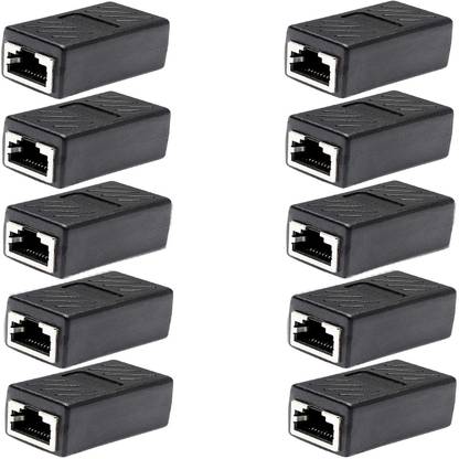 zonery PACK OF 10 lan cable jointer, RJ45 Coupler Plug Ethernet LAN ...