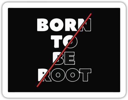 woopme Code Born to be root Laptop Trackpad Vinyl Laptop Decal 15.6 ...