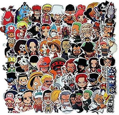 Duftgu One Piece Anime Sticker Pack Of 60 Stickers Aesthetic Anime ...
