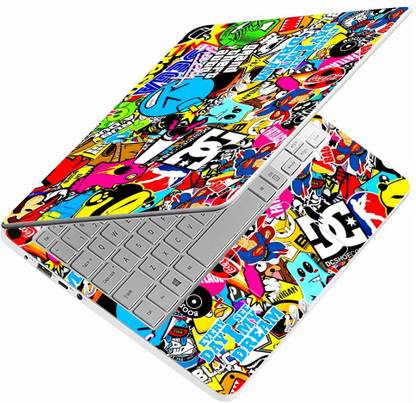 GlossyDesigns Full Body Laptop Skin Sticker For Laptop size 14 To 15.6 ...