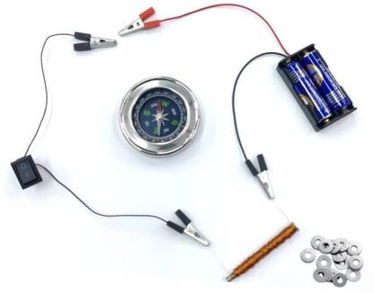 ERH India Electromagnet Science Project Kit 75 mm Magnetic Compass for ...