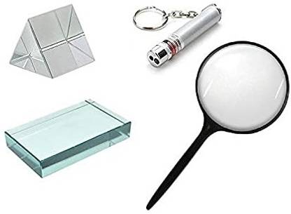 DIYtronics Science Experiment DIY Kit Glass Slab, Laser Light, 4 Inch ...