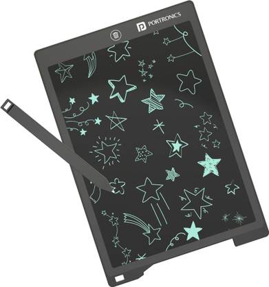 Portronics Ruffpad 12D Re-Writeable 28.6cm (11.25inch) LCD Writing Pad ...