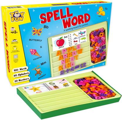 Toy Fun Educational Spelling Word Puzzle Spell Board Game for Kids of ...