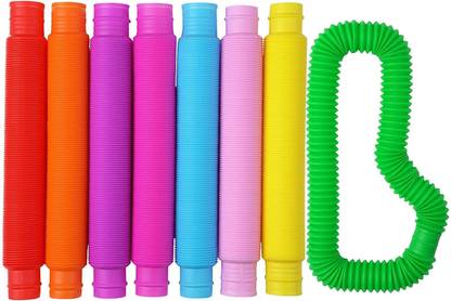 TOYSHINE Fun Pull and Pop Tubes Sensory Tubes Stretch and Bend anxiety ...