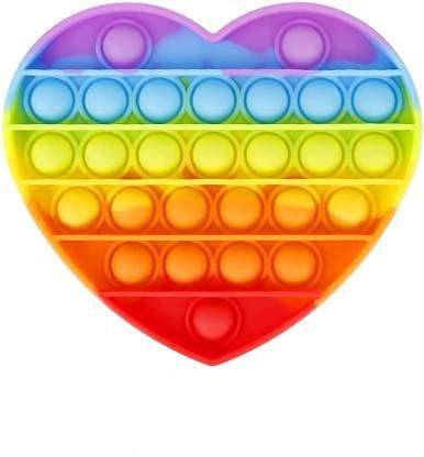 Ey CATCHING Heart Shape Pop It Fidget Toys for Kids Fun & Adults Stress ...