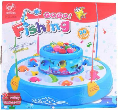 RutuFF Elect Rotating Magnetik Go Go Fishing Game Price in India - Buy ...